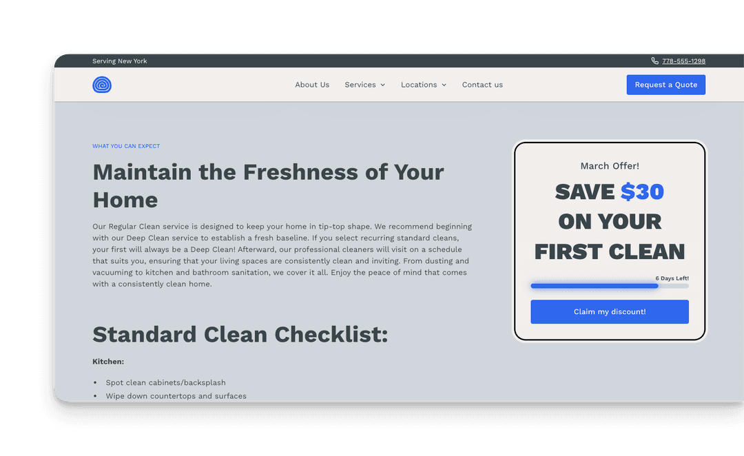 Cleaning Website Templates - A perfect solution for your cleaning business